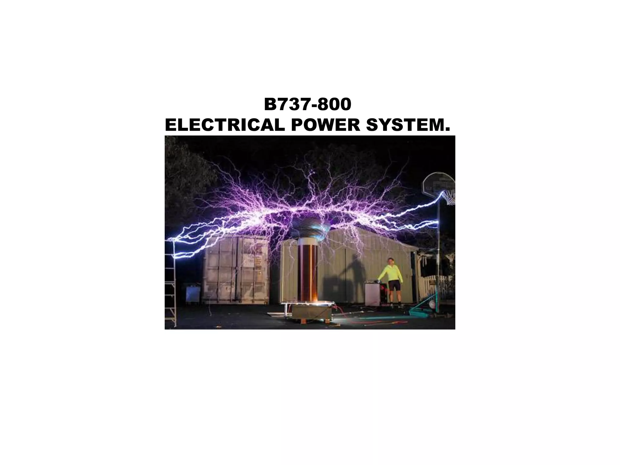 B737NG Electrical power | PPTX