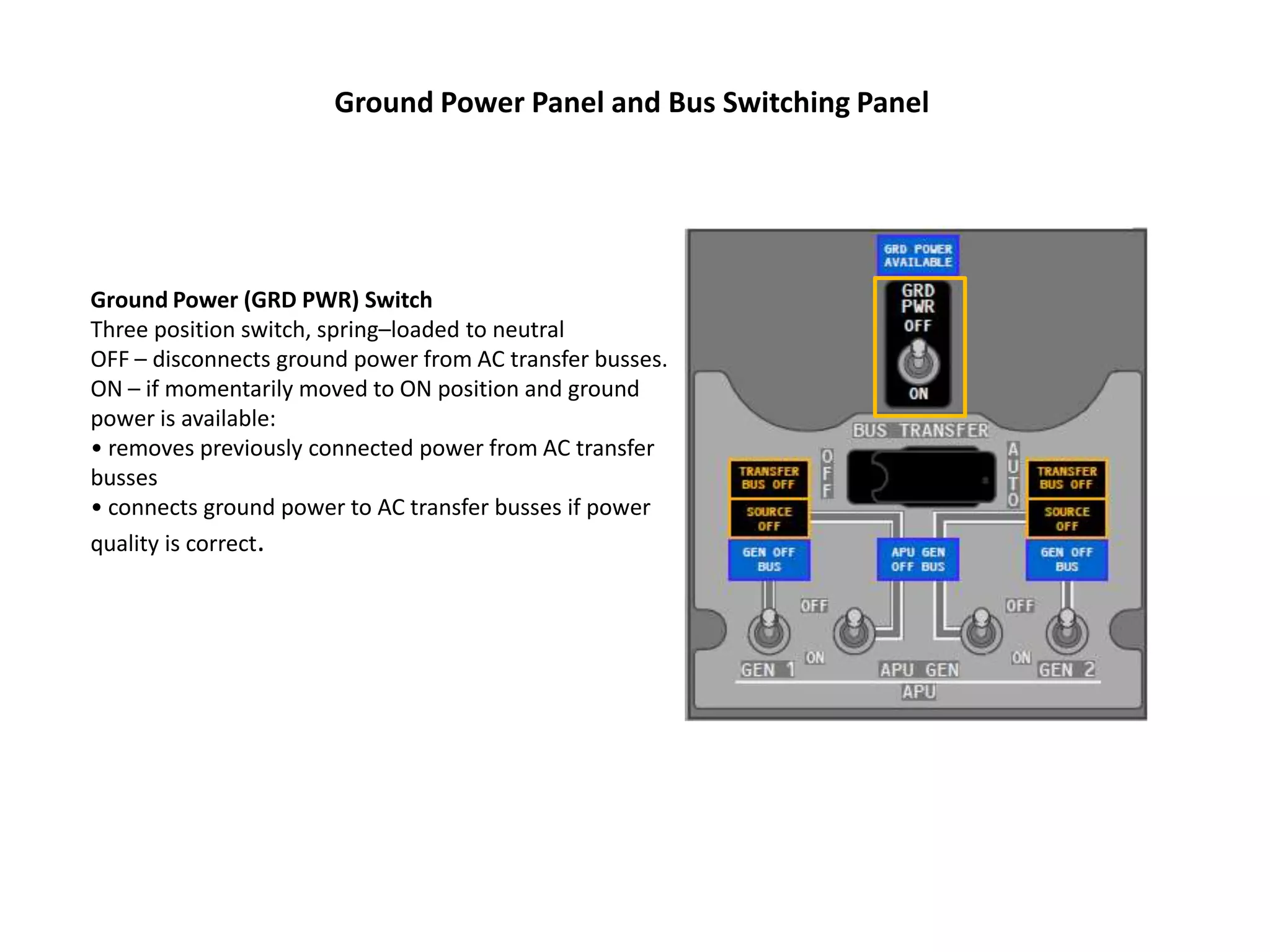 B737NG Electrical power | PPTX