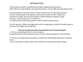 B737NG Electrical power | PPTX