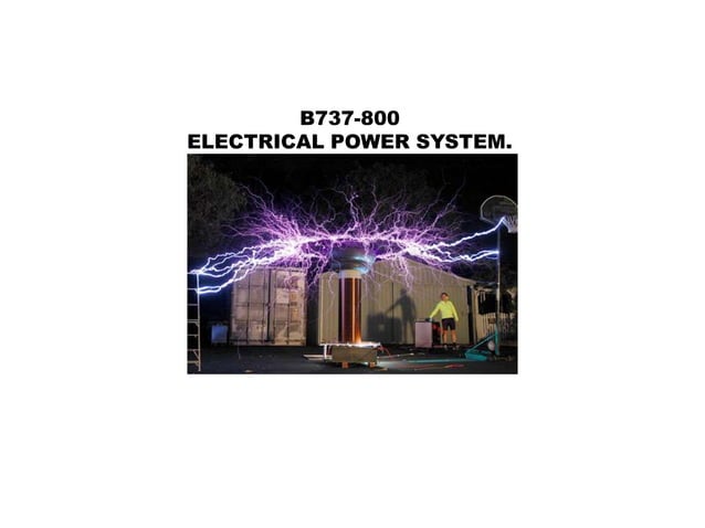 B737NG Electrical power | PPTX | Aviation Industry | Industries