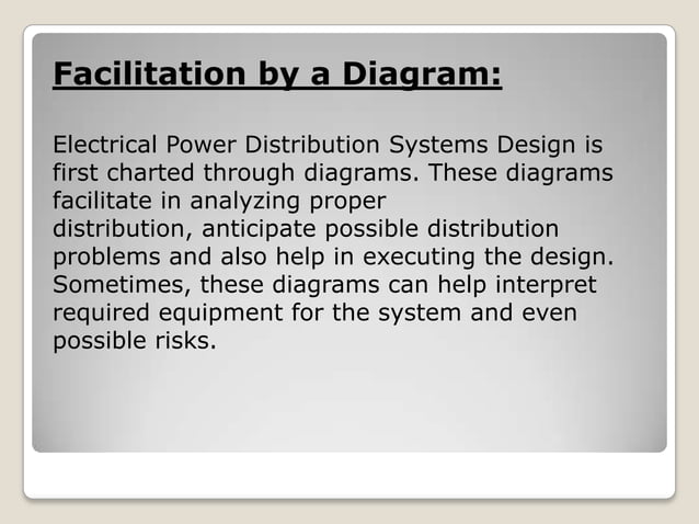 Electrical Power Distribution Systems Design | PPTX | Civil Engineering ...