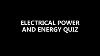 Electrical Power and Energy | PPTX