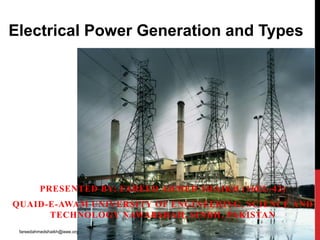 Electrical power generation and its types | PPT
