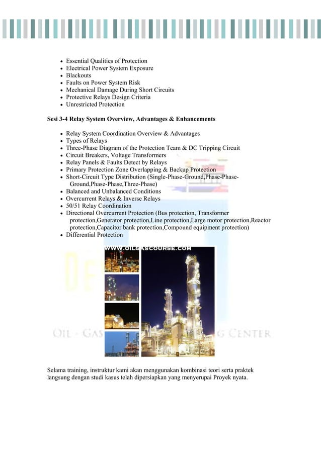 Electrical power protection and relay coordination training | PDF