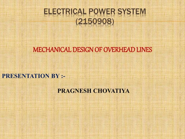 Electrical power system | PPT