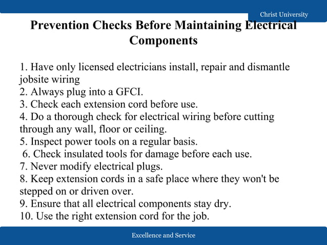 Electrical prevention | PPTX