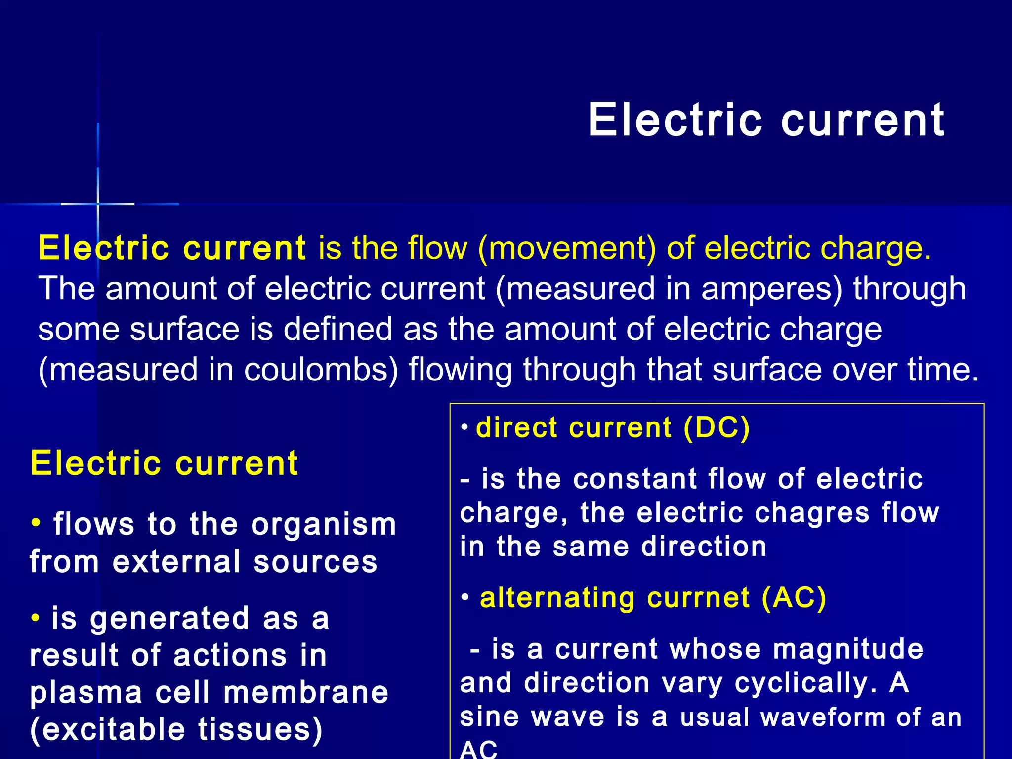 Electrical properies of the tissues | PPT