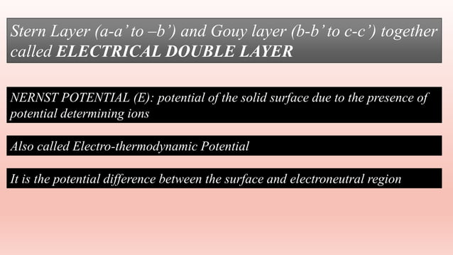 ELECTRICAL DOUBLE LAYER | PPTX