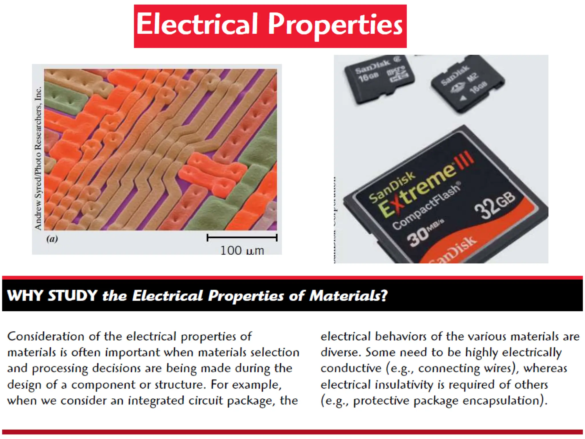 Electrical properties of Engineering Materials and its application | PPTX