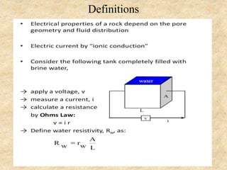 Electrical Properties of Reservoir Rocks | PPT