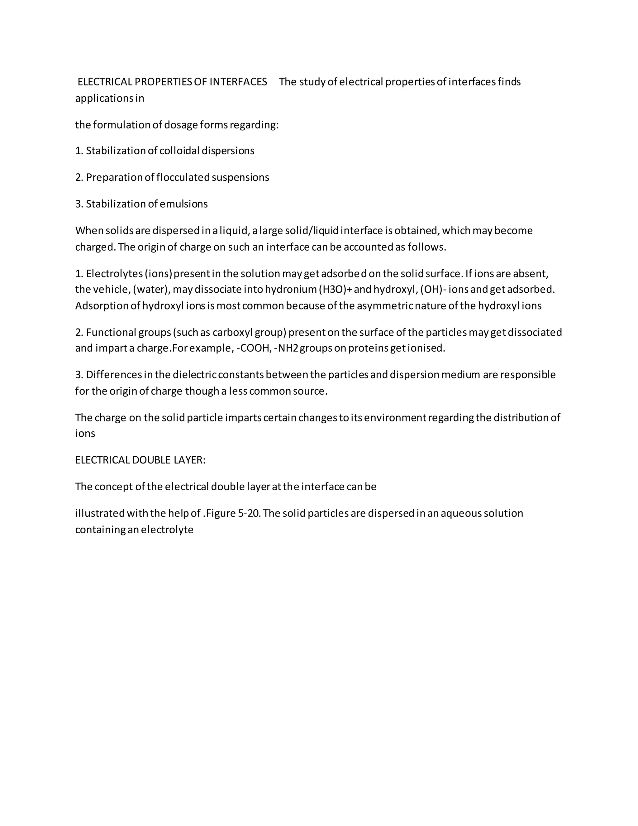 Electrical Properties Of Interfaces | DOC | Chemistry | Science