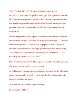Electrical properties of interfaces | DOC
