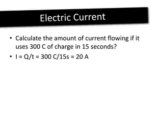 Grade 9, U2-L4-Electrical quantities | PPTX