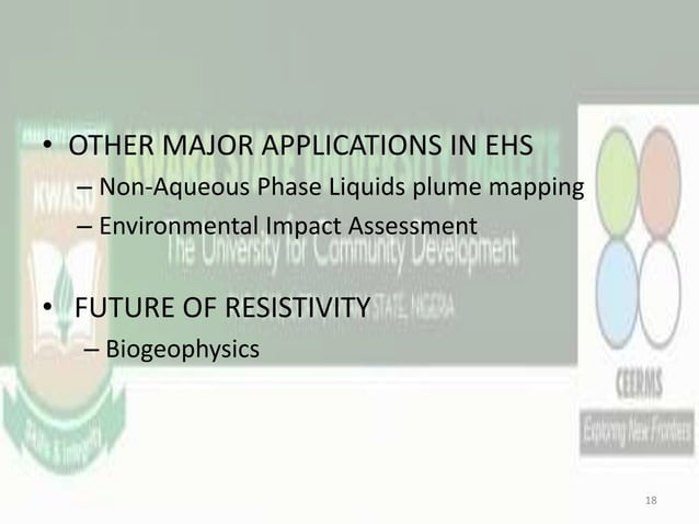 Electrical resistivity a geophysical method and its applications in ...