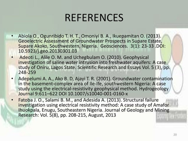 Electrical resistivity a geophysical method and its applications in ...