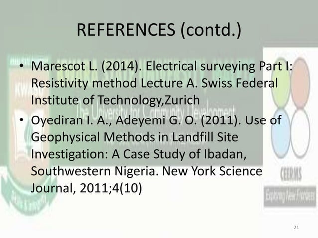 Electrical resistivity a geophysical method and its applications in ...