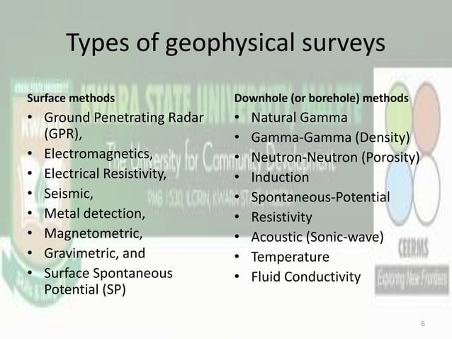 Electrical resistivity a geophysical method and its applications in ...