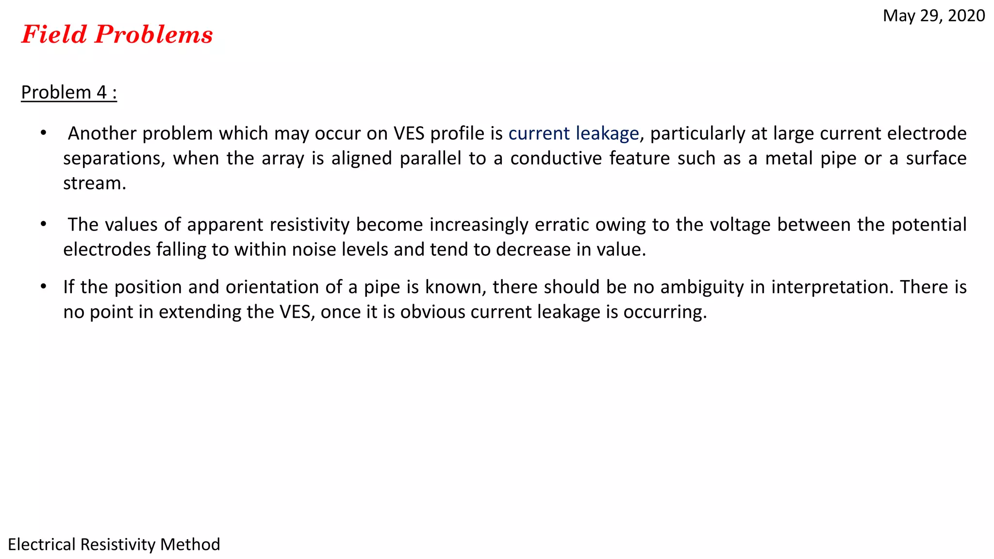 Electrical Resistivity Method Electrical Survey Pdf Geology