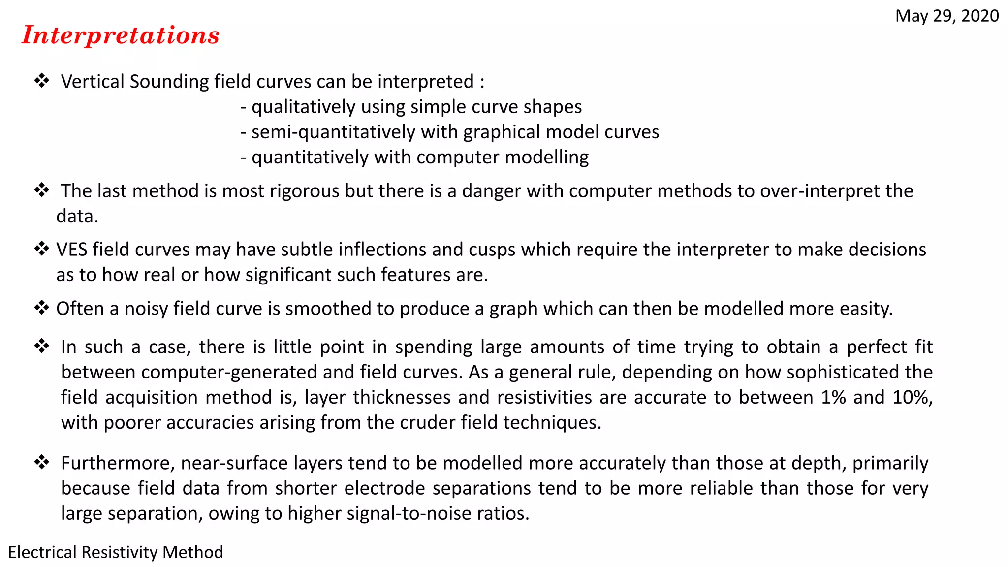 Electrical Resistivity Method Electrical Survey Pdf Geology