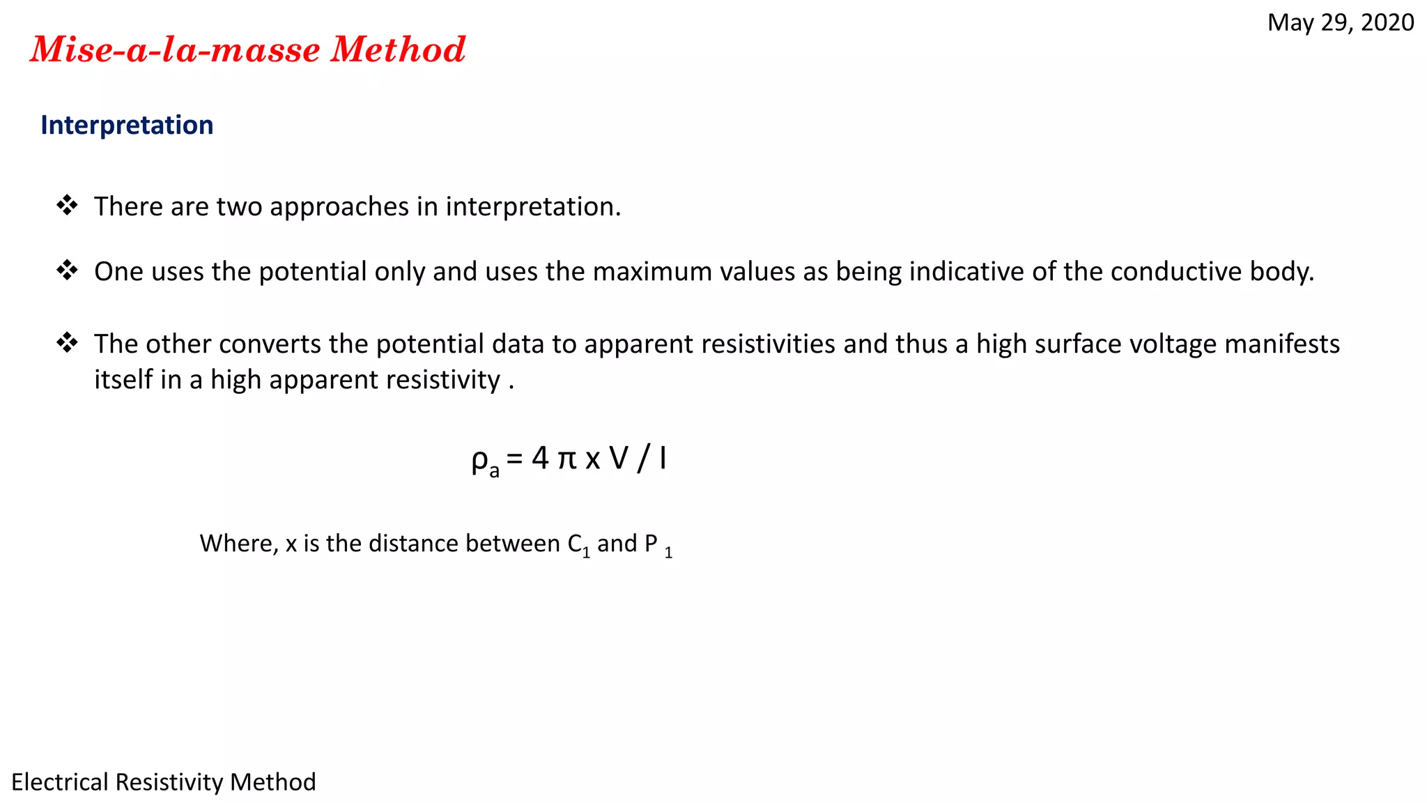 Electrical resistivity method ( electrical survey) | PDF