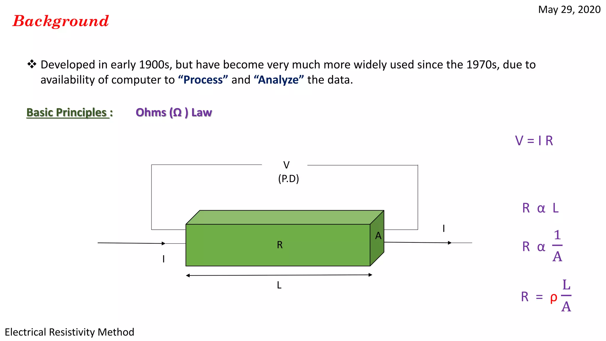 Electrical Resistivity Method Electrical Survey Pdf Geology