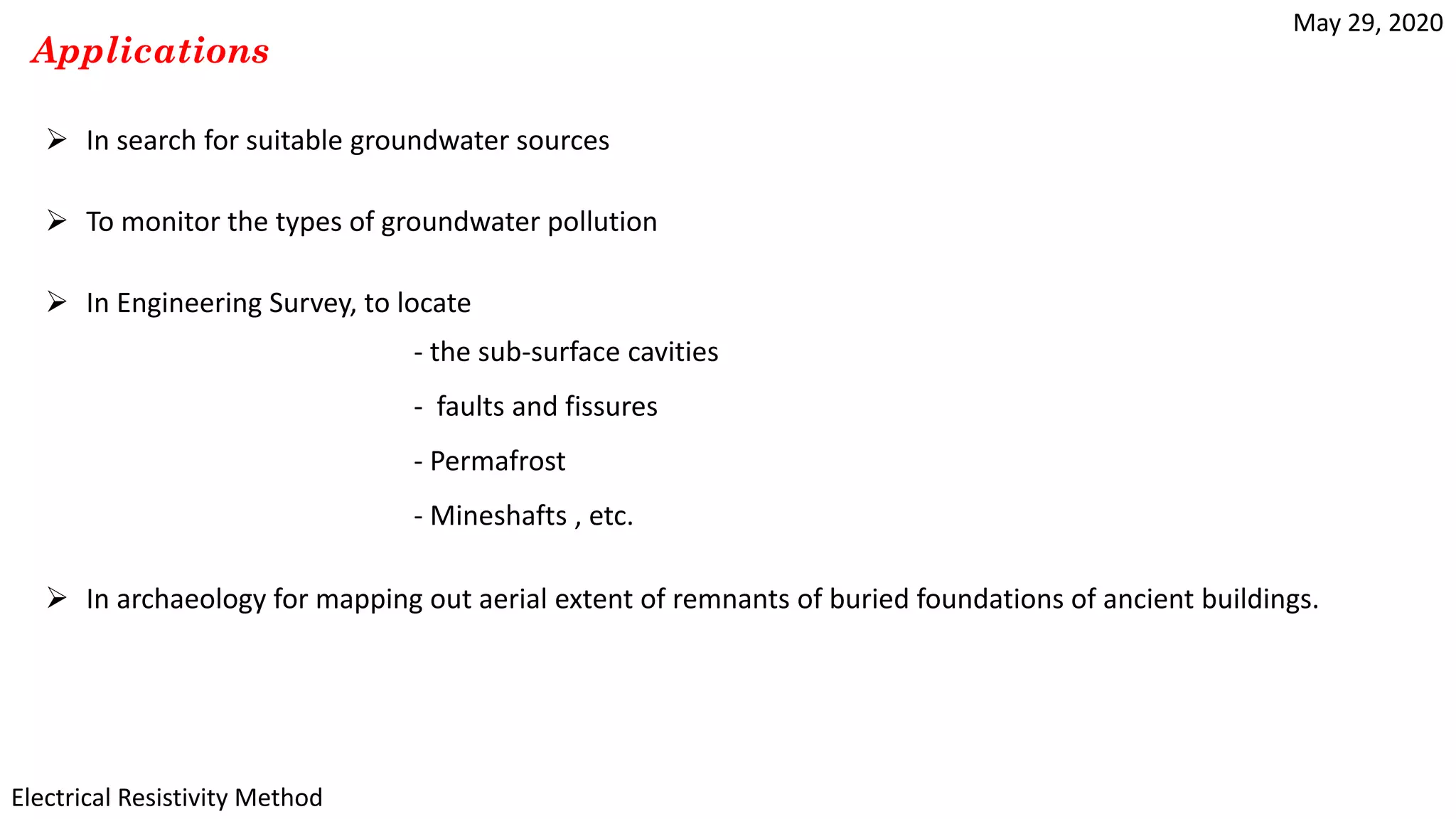 Electrical Resistivity Method Electrical Survey Pdf Geology