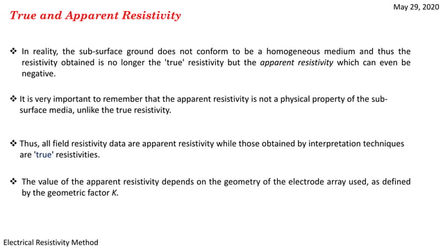 Electrical Resistivity Method Electrical Survey Pdf Geology