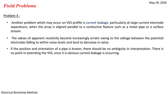 Electrical Resistivity Method Electrical Survey Pdf Geology Science