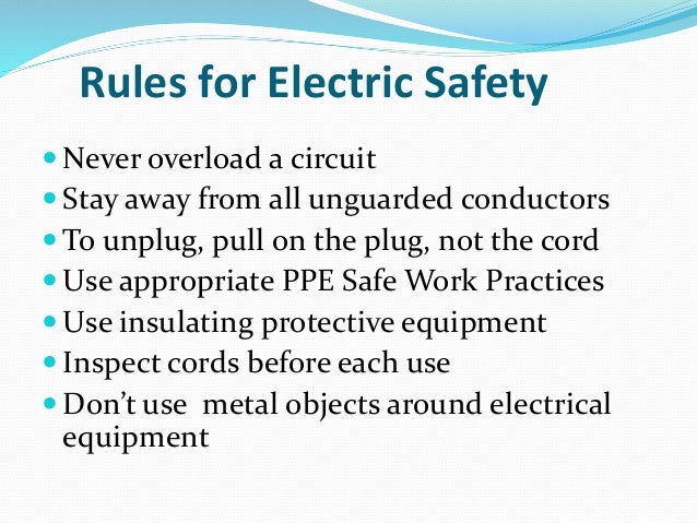 Electrical safety