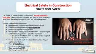 Hawkins Contracting Electrical Safety in Construction | PPTX