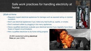 Electrical safety | PPTX | Injuries | Diseases and Conditions