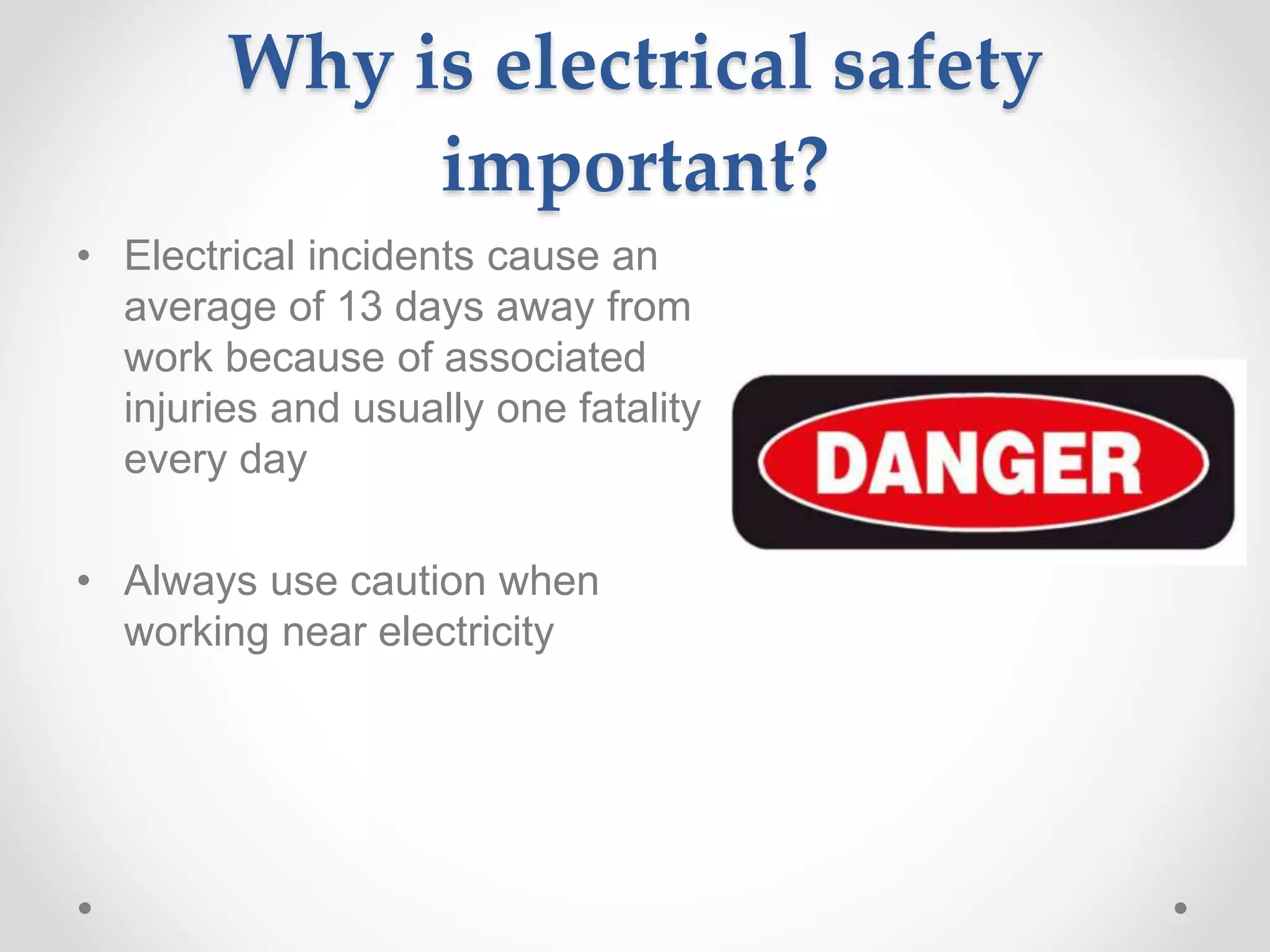 Electrical Safety Tips | PPTX | First Aid | Injuries