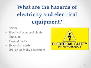 Electrical Safety Tips | PPTX | First Aid | Injuries