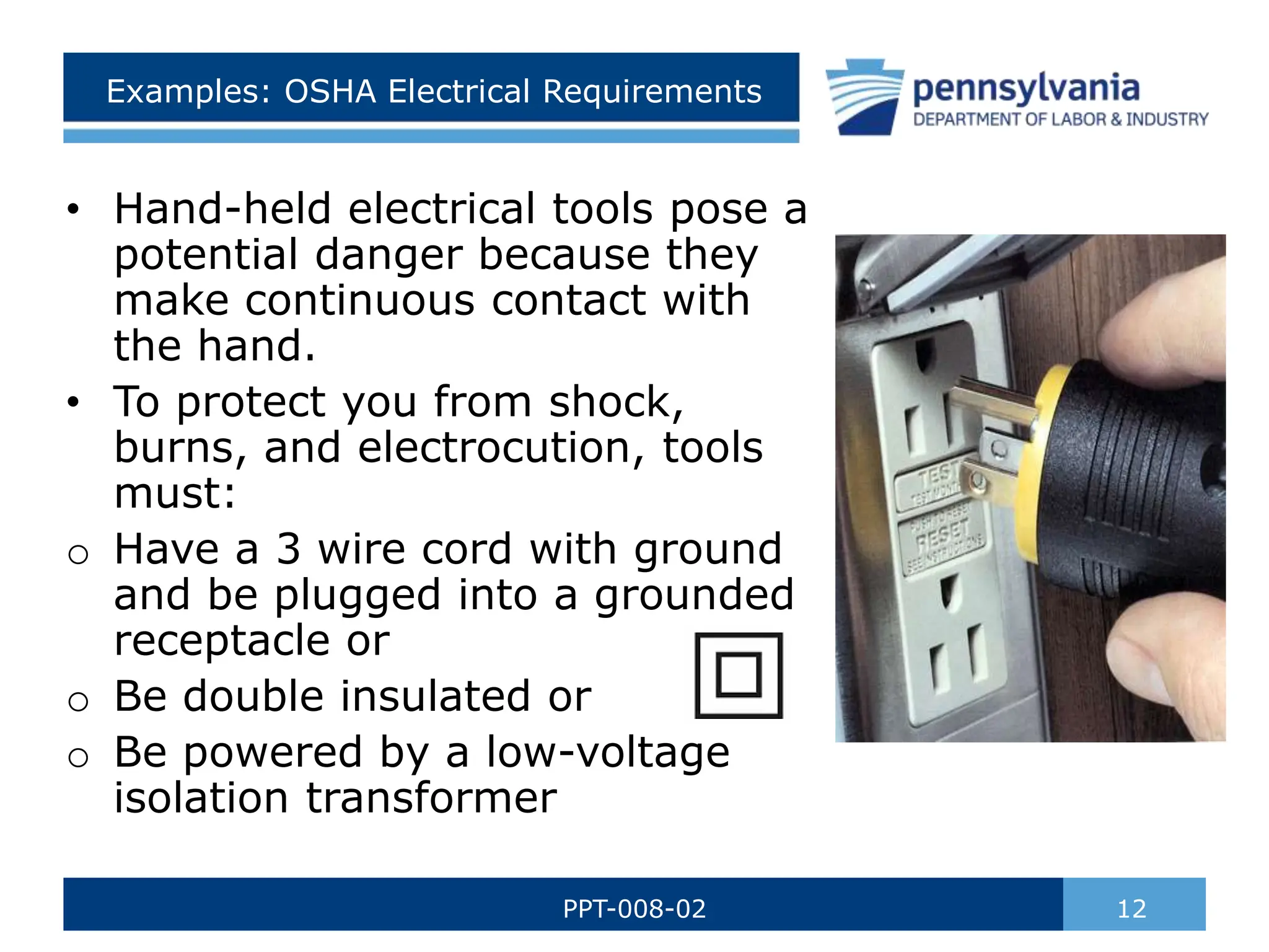 Electrical Safety osha fire precautions .pptx