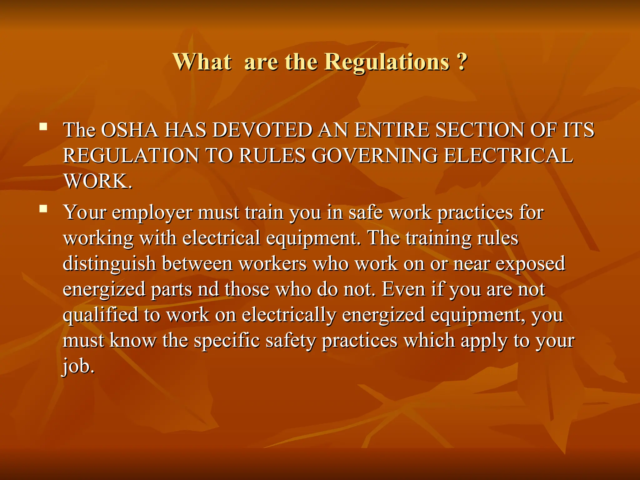 ELECTRICAL SAFETY power point .ppt