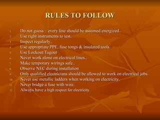 ELECTRICAL SAFETY power point .ppt