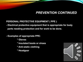 Electrical Safety - Basic requirement and PPE | PPTX