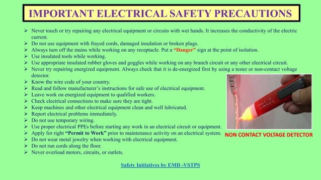Electrical Safety - Class.ppt | Injuries | Diseases and Conditions