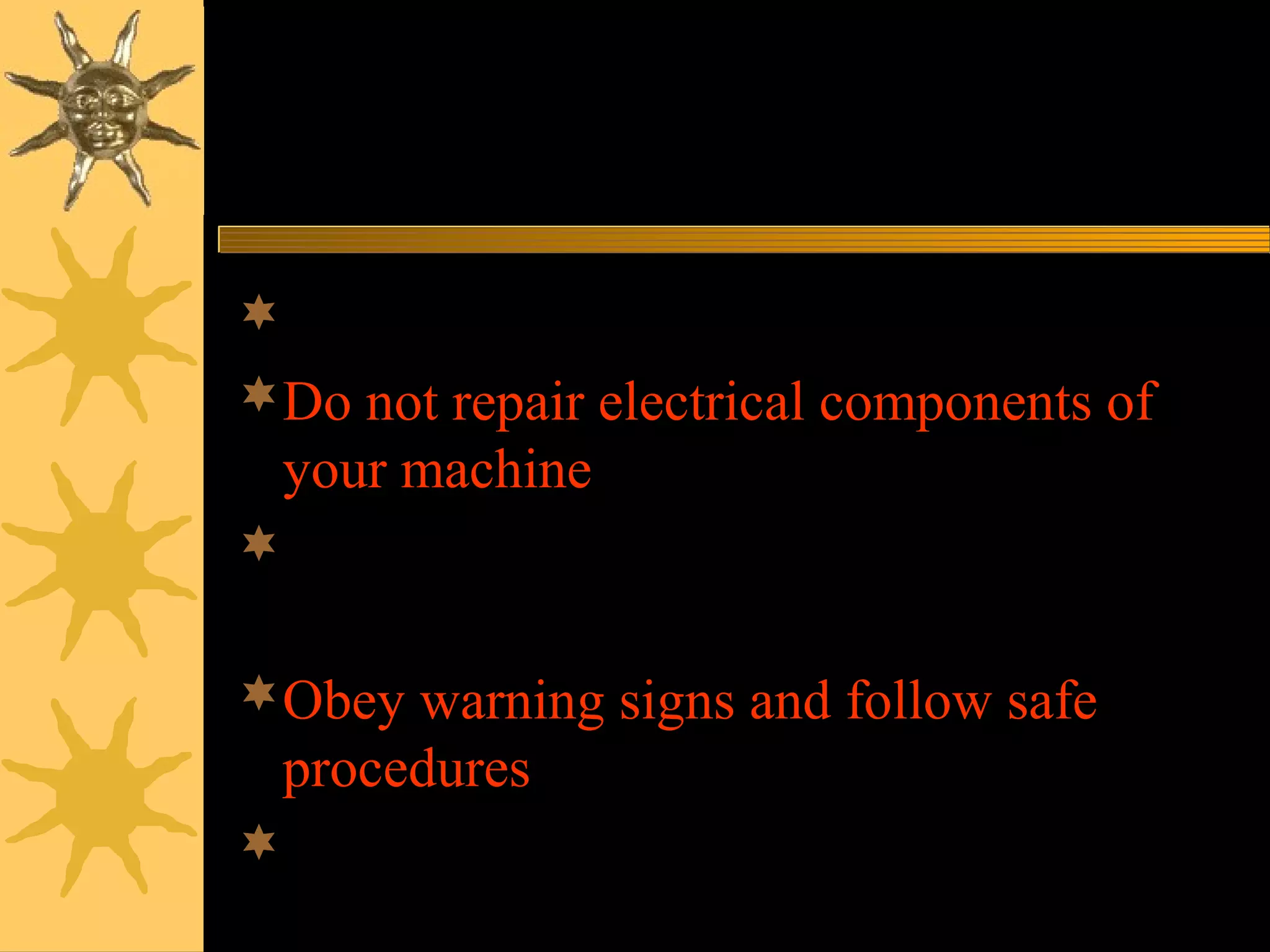 Electrical safety sample | PPT