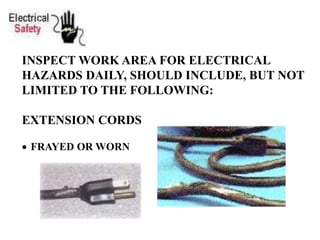 Electrical Safety Precautions power point Presentation of the ...