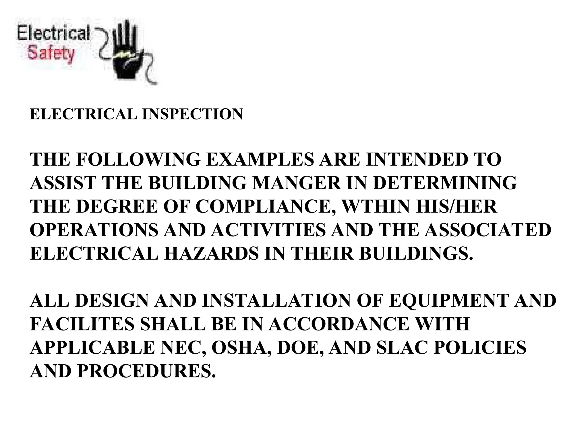 electrical-safety for awareness and safety | PPT