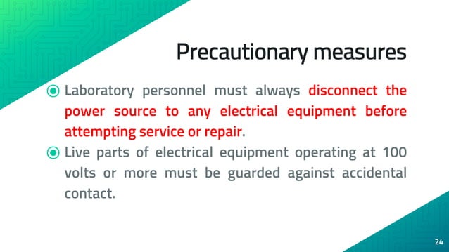 Laboratory Electrical safety | PDF