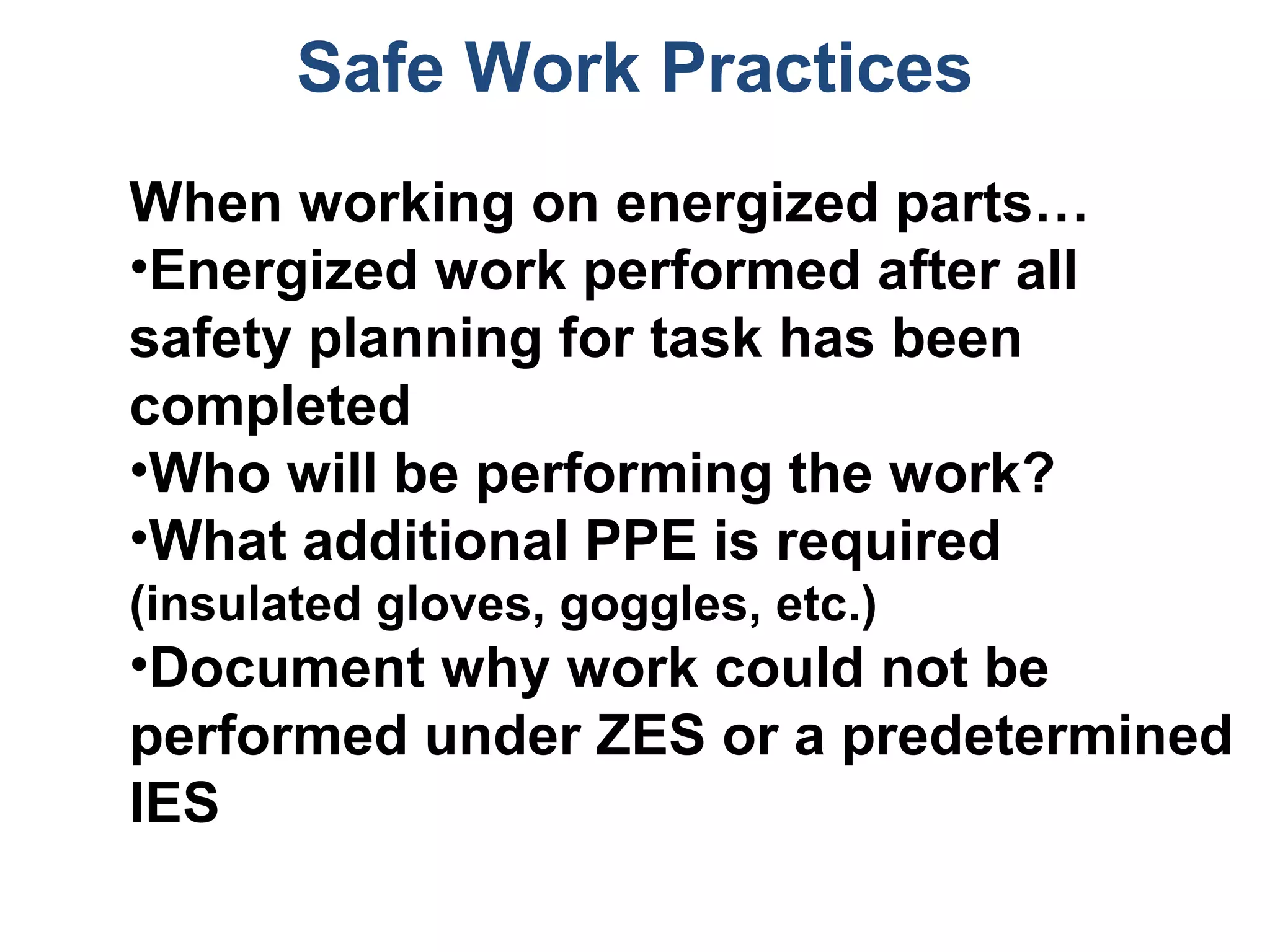 Electrical Safety (affected employees) | PPT