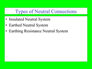 Electrical safety and protections | PDF