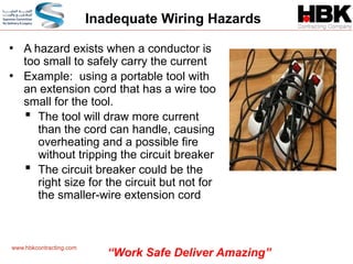 The construction Safety presentation for Electrical Safety Awareness ...