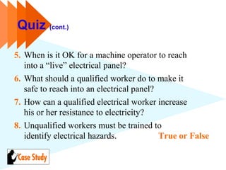 Electrical safety control panel | PPT