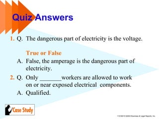 Electrical safety control panel | PPT