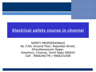 electrical safety course.pptx | Free Download