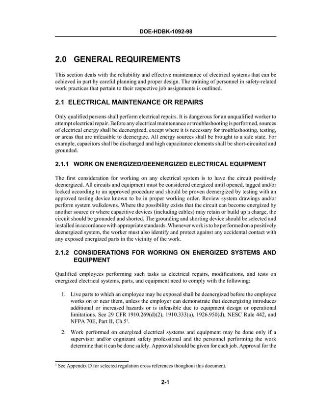 Electrical safety handbook | PDF