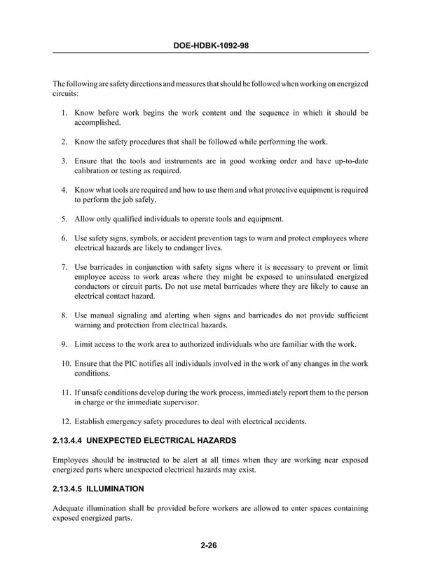 Electrical safety handbook | PDF